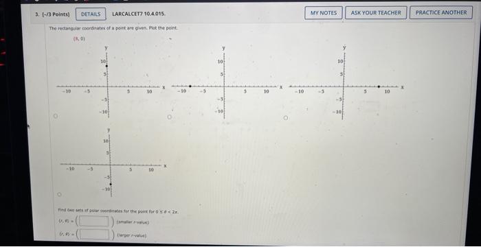Solved The reamguiv coondi-utes of a poitt are given. Fist | Chegg.com