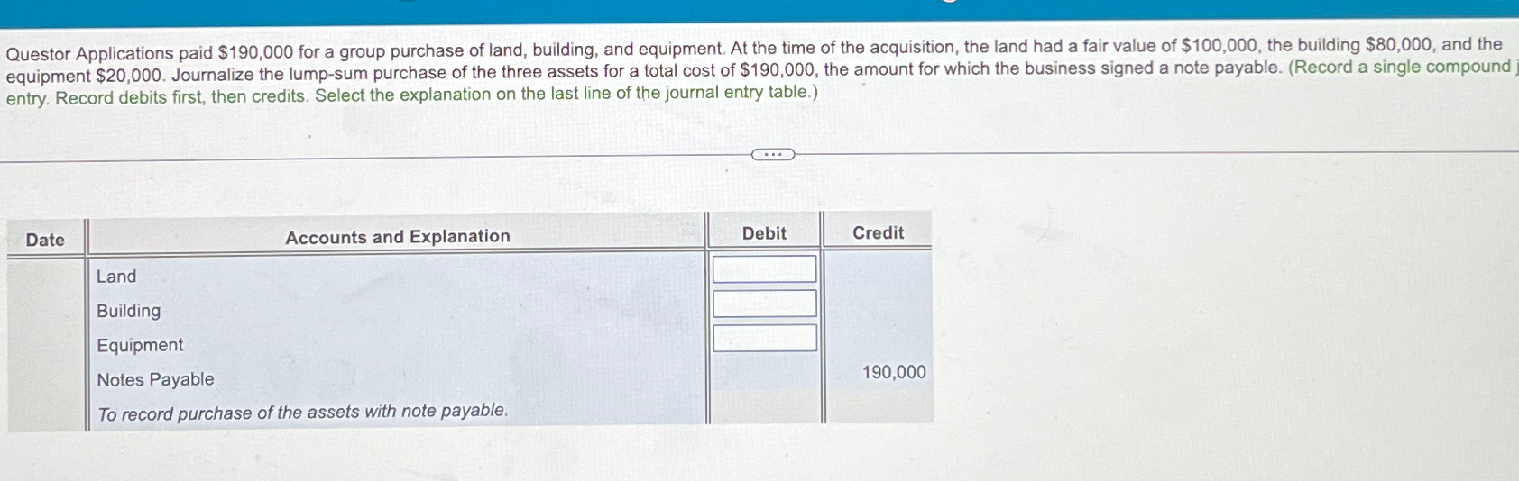 Solved Questor Applications paid $190,000 ﻿for a group | Chegg.com