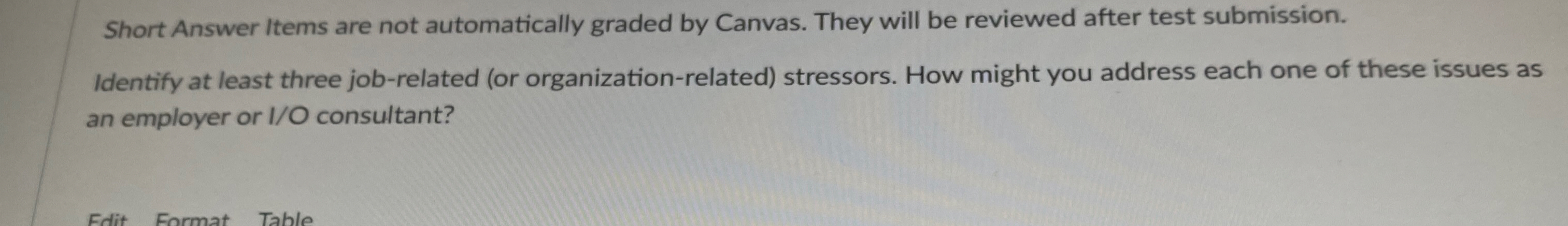 Solved Short Answer Items are not automatically graded by | Chegg.com
