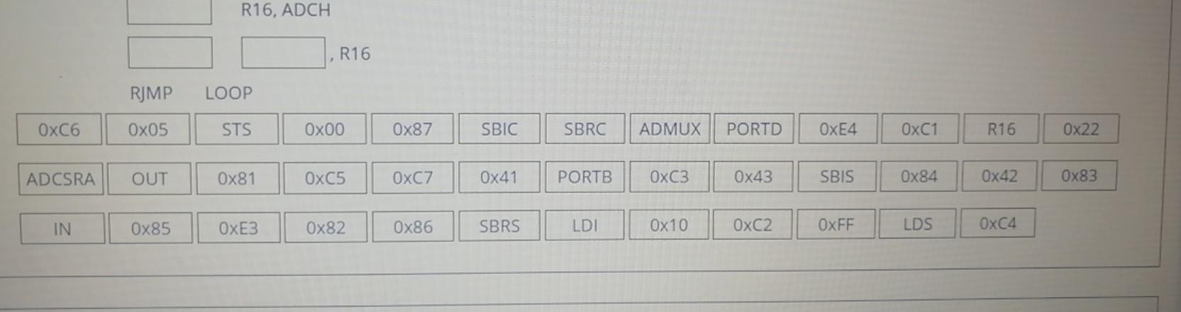 Solved Question 4 Write an AVR assembly program to get data | Chegg.com