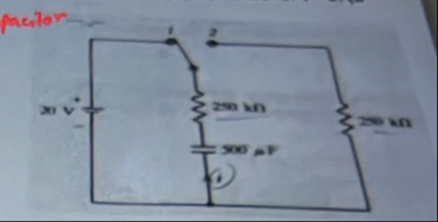 Solved Q2. ﻿The switch in the circuit shown in the Figure | Chegg.com