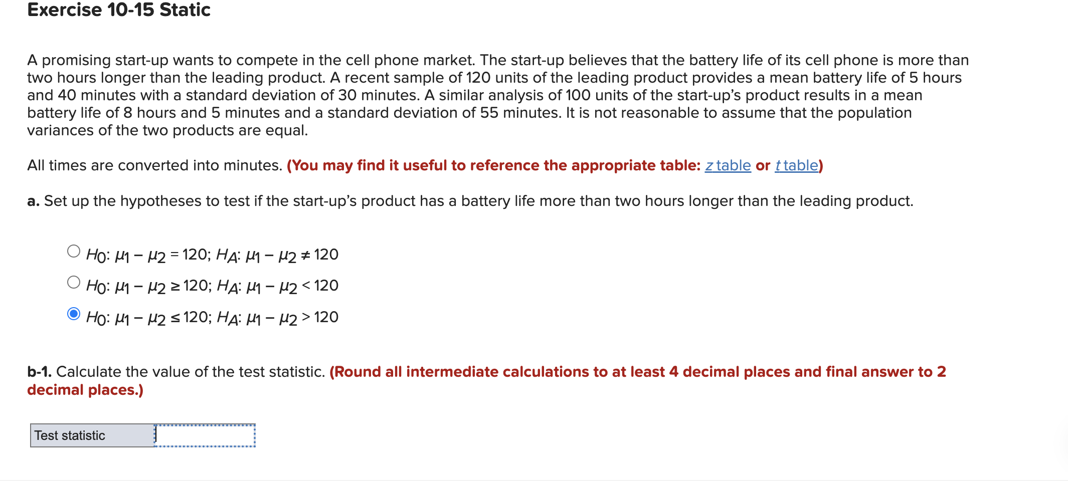 Solved Exercise 10-15 ﻿StaticA promising start-up wants to | Chegg.com