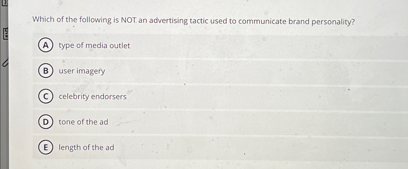 Solved Which of the following is NOT. an advertising tactic | Chegg.com