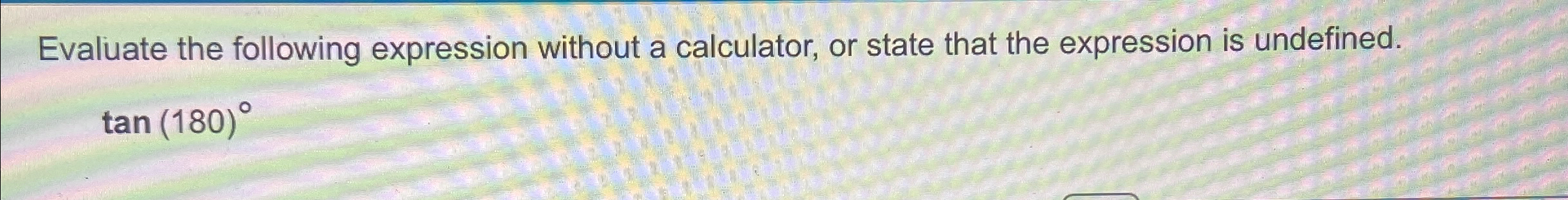 Solved Evaluate the following expression without a | Chegg.com