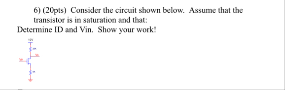 Solved ( 20 ﻿pts ) ﻿Consider the circuit shown below. Assume | Chegg.com