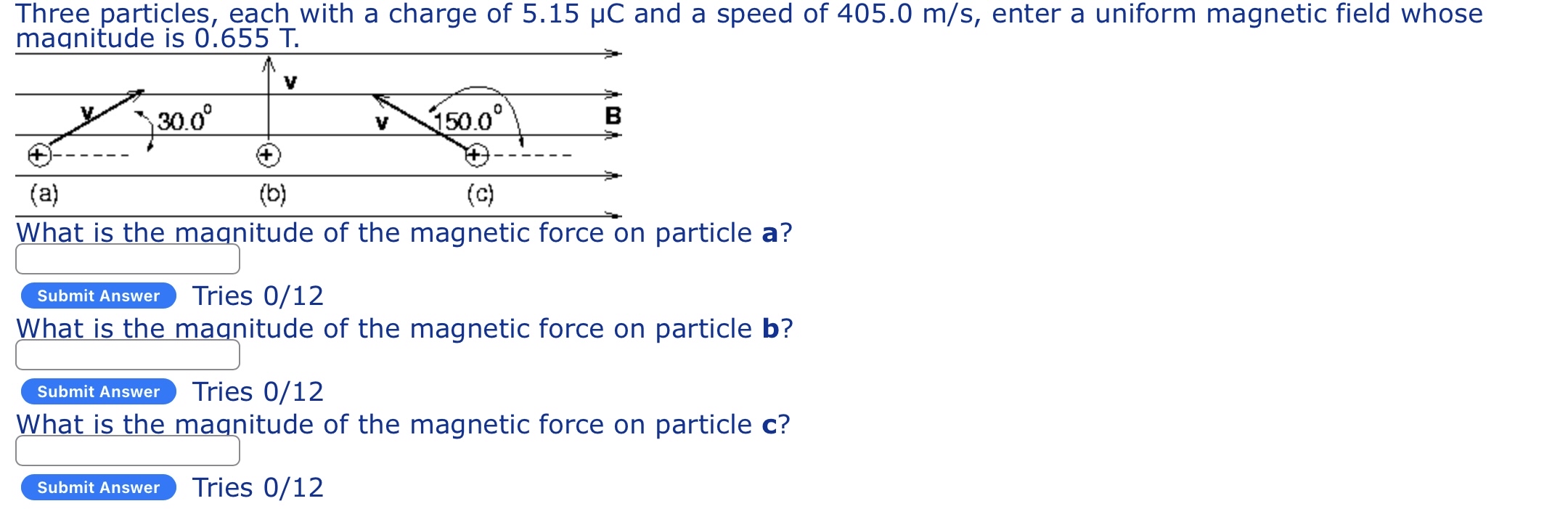 Solved Three particles, each with a charge of 5.15μC ﻿and a | Chegg.com
