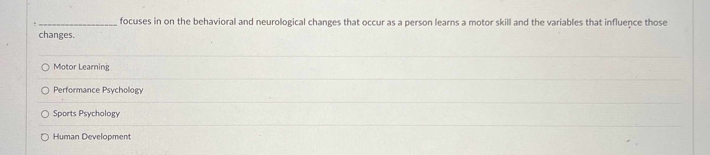 Solved focuses in on the behavioral and neurological changes | Chegg.com
