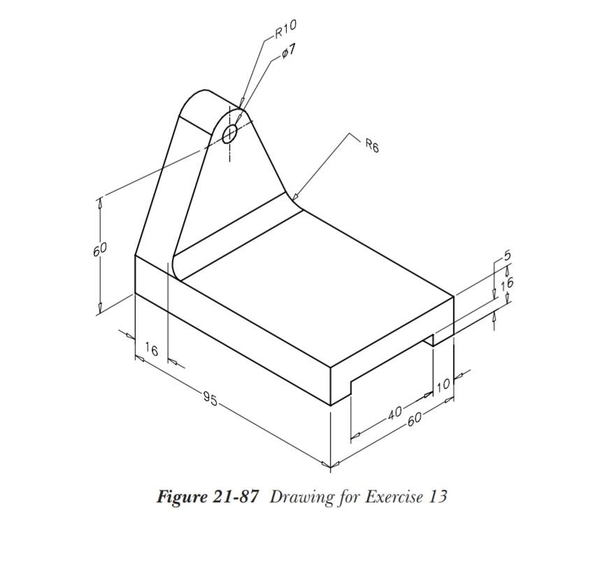 Solved Draw the orthographic views of the object shown in | Chegg.com