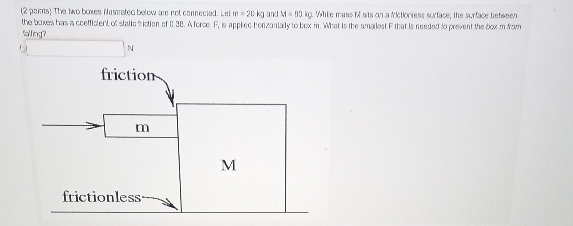 Solved (2 points) The two boxes Illustrated below are not | Chegg.com