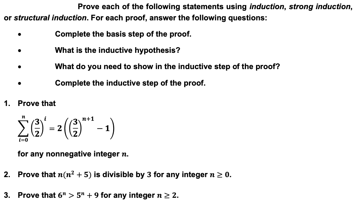 Solved Prove each of the following statements using | Chegg.com