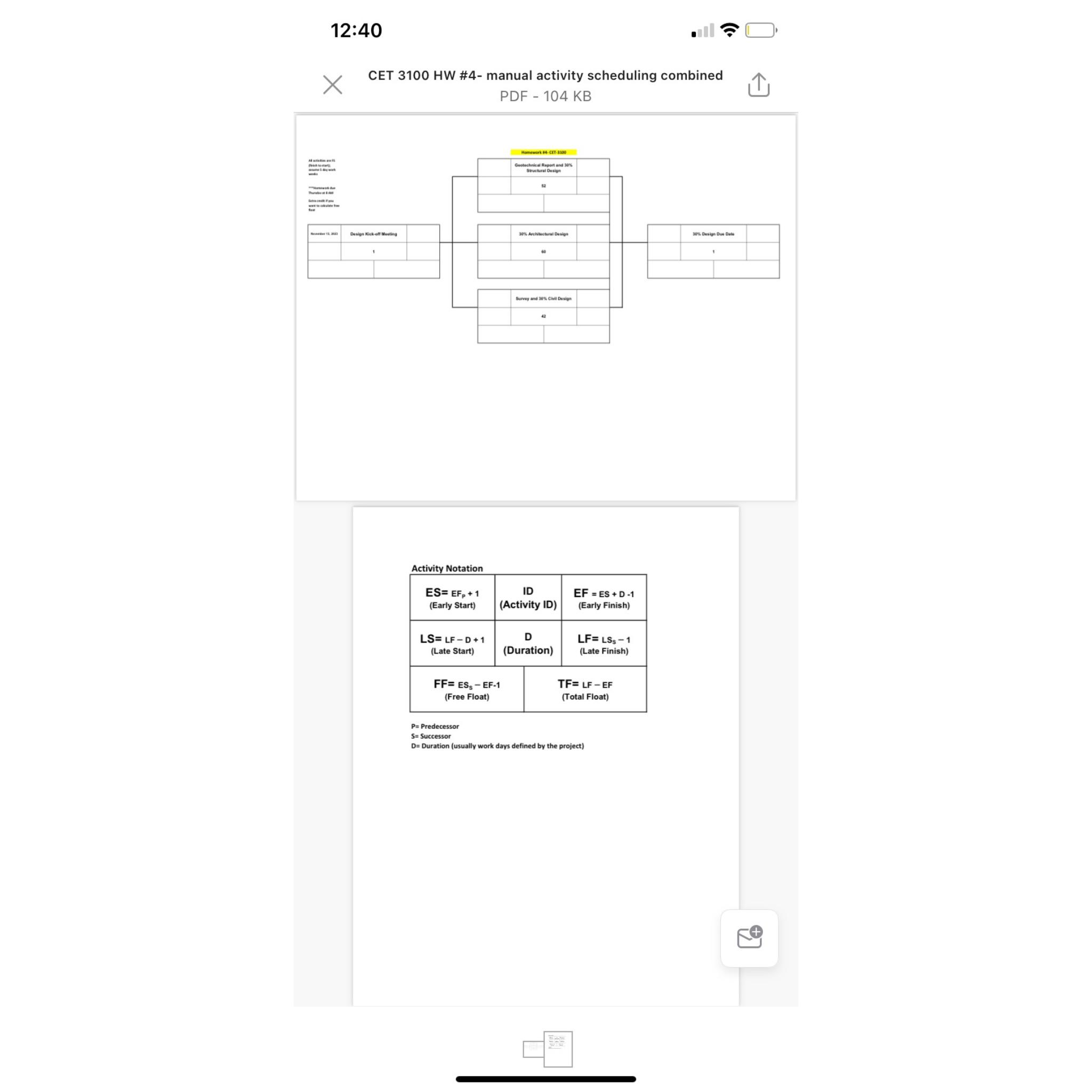 Solved Follow the formulas and fill out the activity boxes | Chegg.com