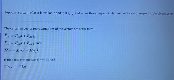 Solved Consider the following three dimensional force system | Chegg.com