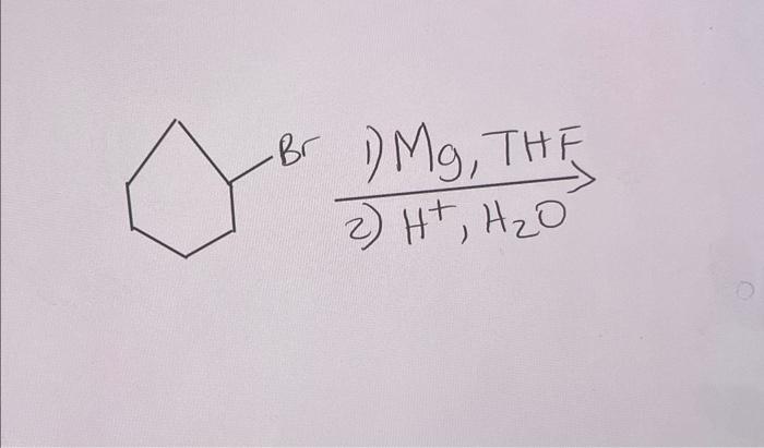 Solved 1) Mg,THF | Chegg.com