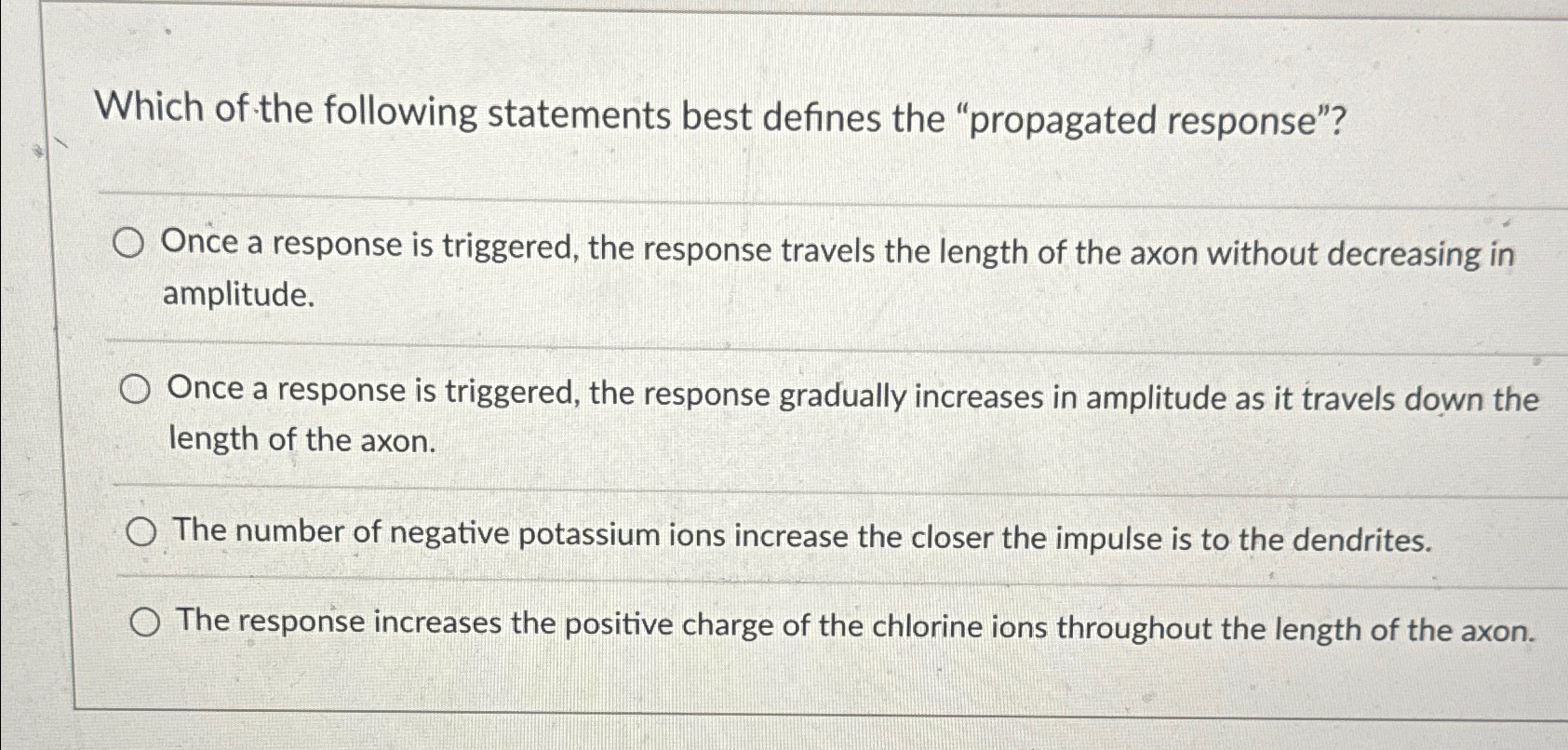 Solved Which of the following statements best defines the | Chegg.com