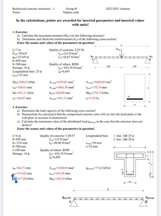 Solved In the calculations, points are awarded for inserted | Chegg.com