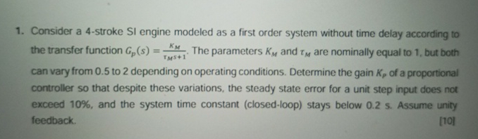 Solved Consider a 4 -stroke SI engine modeled as a first | Chegg.com