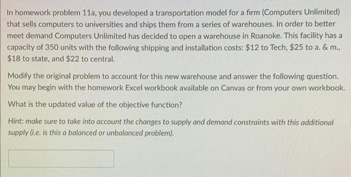 11. Computers Unlimited sells microcomputers to | Chegg.com