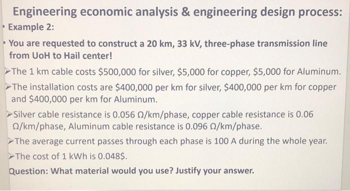 Solved Engineering economic analysis \& engineering design | Chegg.com