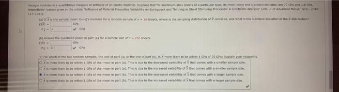 Solved Young's movement of an ematen Sippop that for | Chegg.com