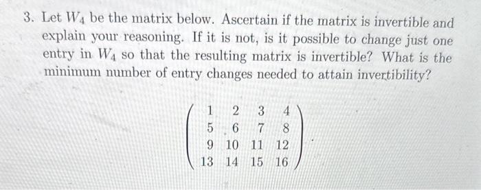 Solved Do not use Determinants!!!!!!! I’m sick of these | Chegg.com