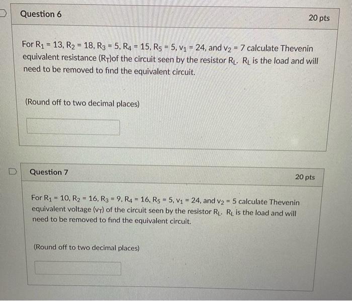 Solved Use the following circuit to solve questions 1,2 , | Chegg.com