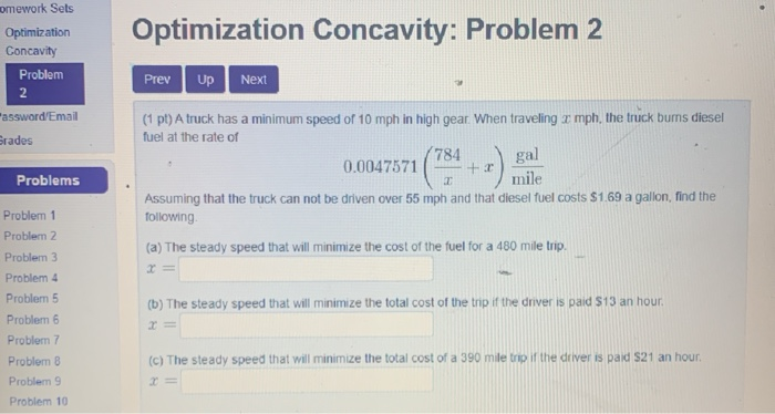 Solved Optimization Concavity: Problem 2 omework Sets | Chegg.com Solved Optimization Concavity: Problem 2 omework Sets | Chegg.com