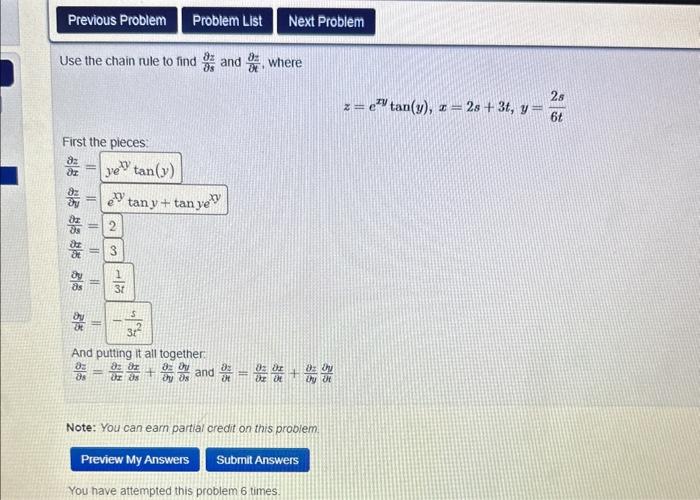 Solved Use the chain rule to find ∂s∂z and ∂t∂z, where | Chegg.com