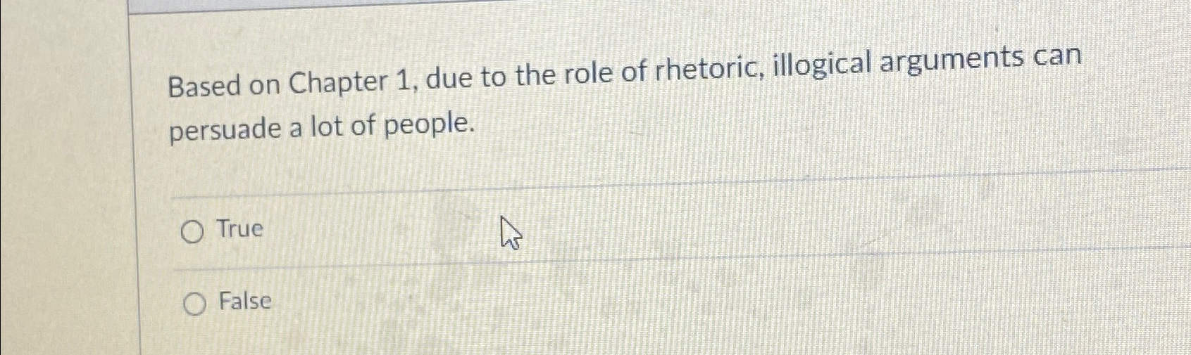 Solved Based on Chapter 1, ﻿due to the role of rhetoric, | Chegg.com