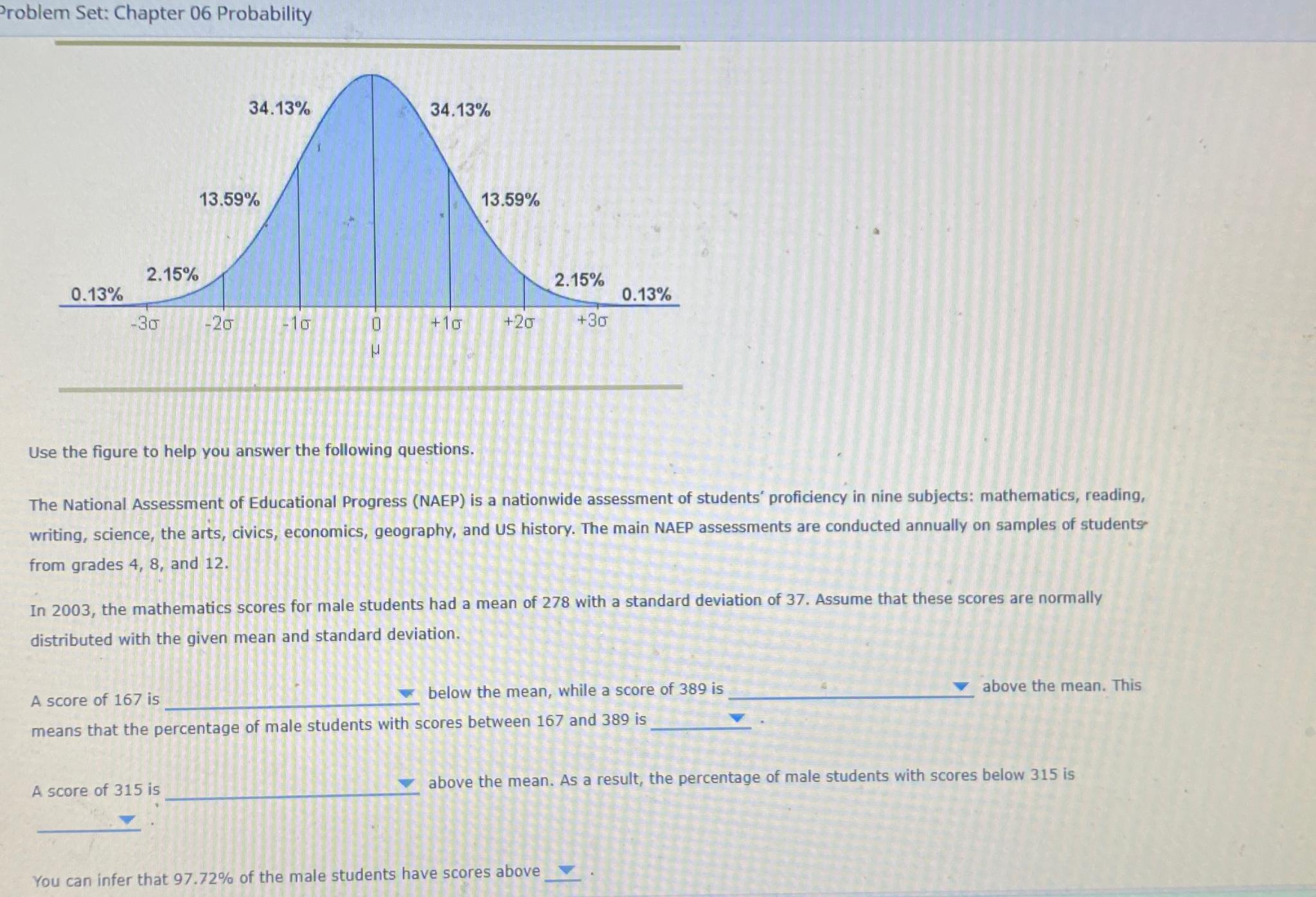 Problem Set: Chapter 06 ﻿ProbabilityUse the figure to | Chegg.com
