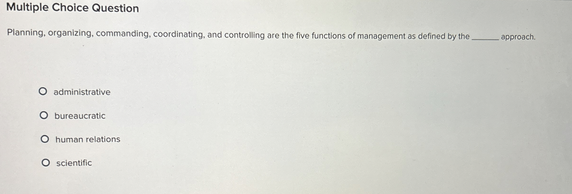 Solved Multiple Choice QuestionPlanning, organizing, | Chegg.com