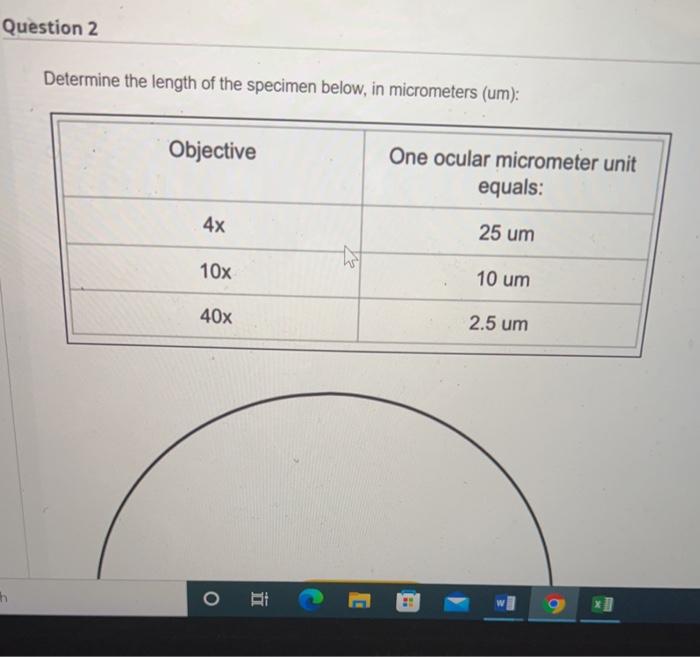 Solved Question 2 Determine the length of the specimen | Chegg.com
