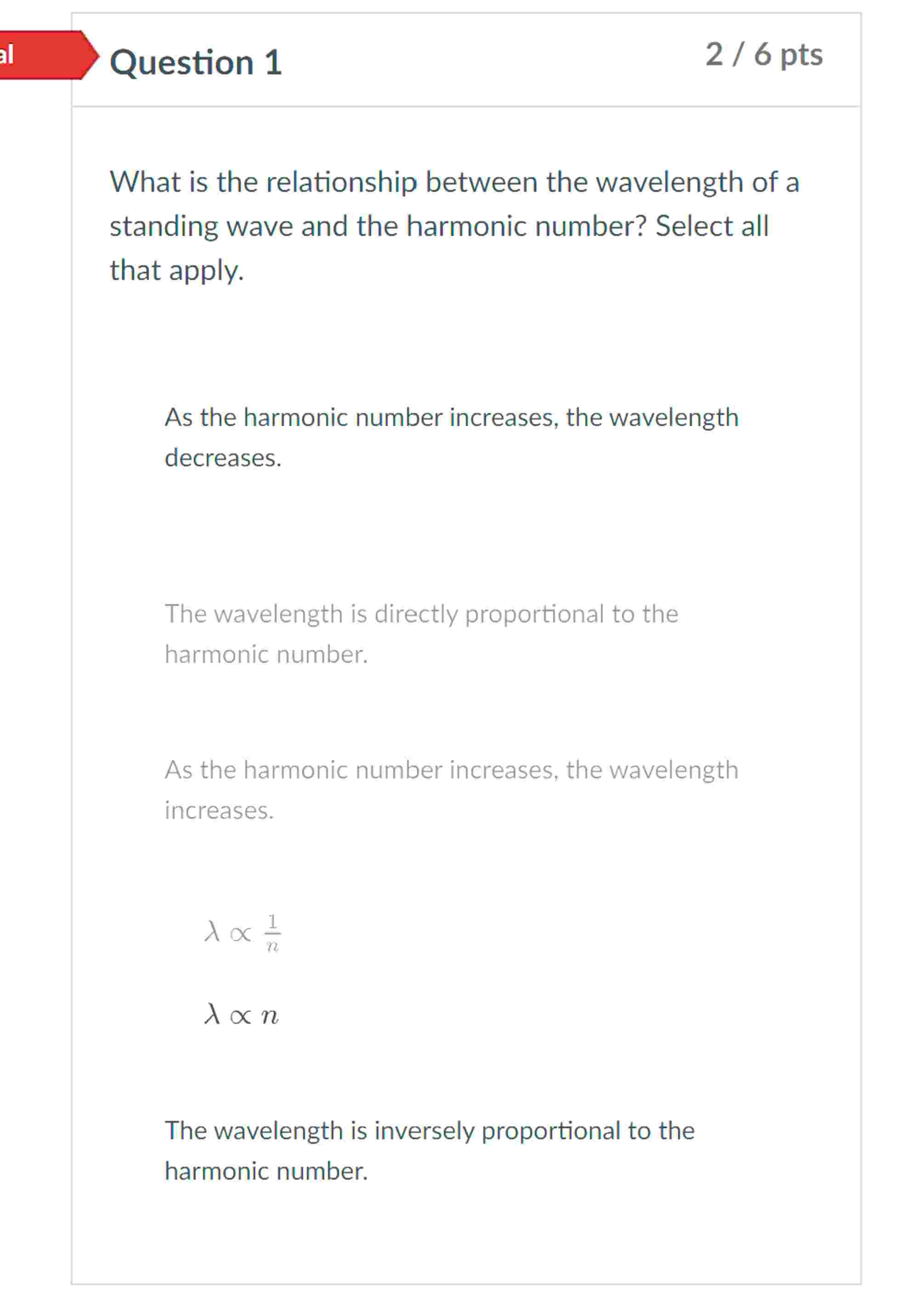 Solved What is the relationship between the wavelength of | Chegg.com