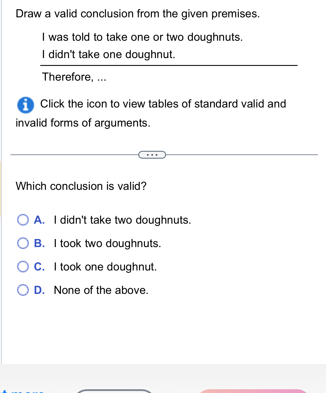 Solved Draw a valid conclusion from the given premises.I was | Chegg.com