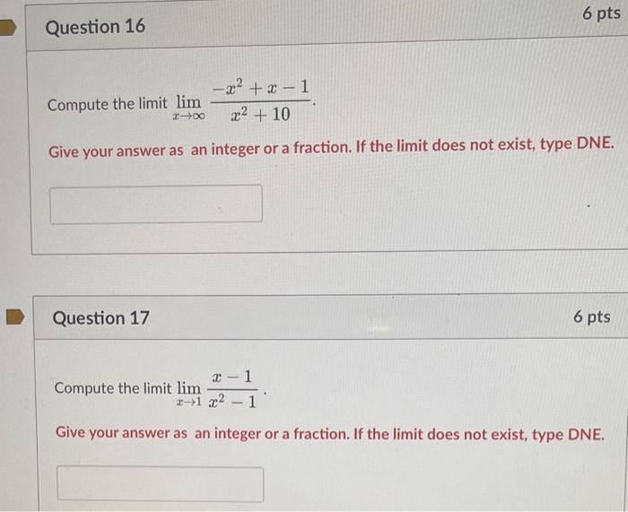 Solved Compute the limit limx→4x2−16x2+16 Give your answer | Chegg.com