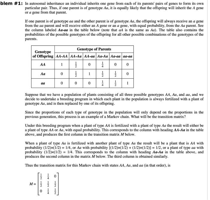 In autosomal inheritance an individual inherits one | Chegg.com