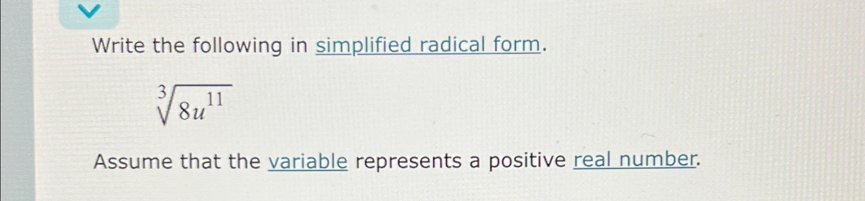 Solved Write the following in simplified radical | Chegg.com