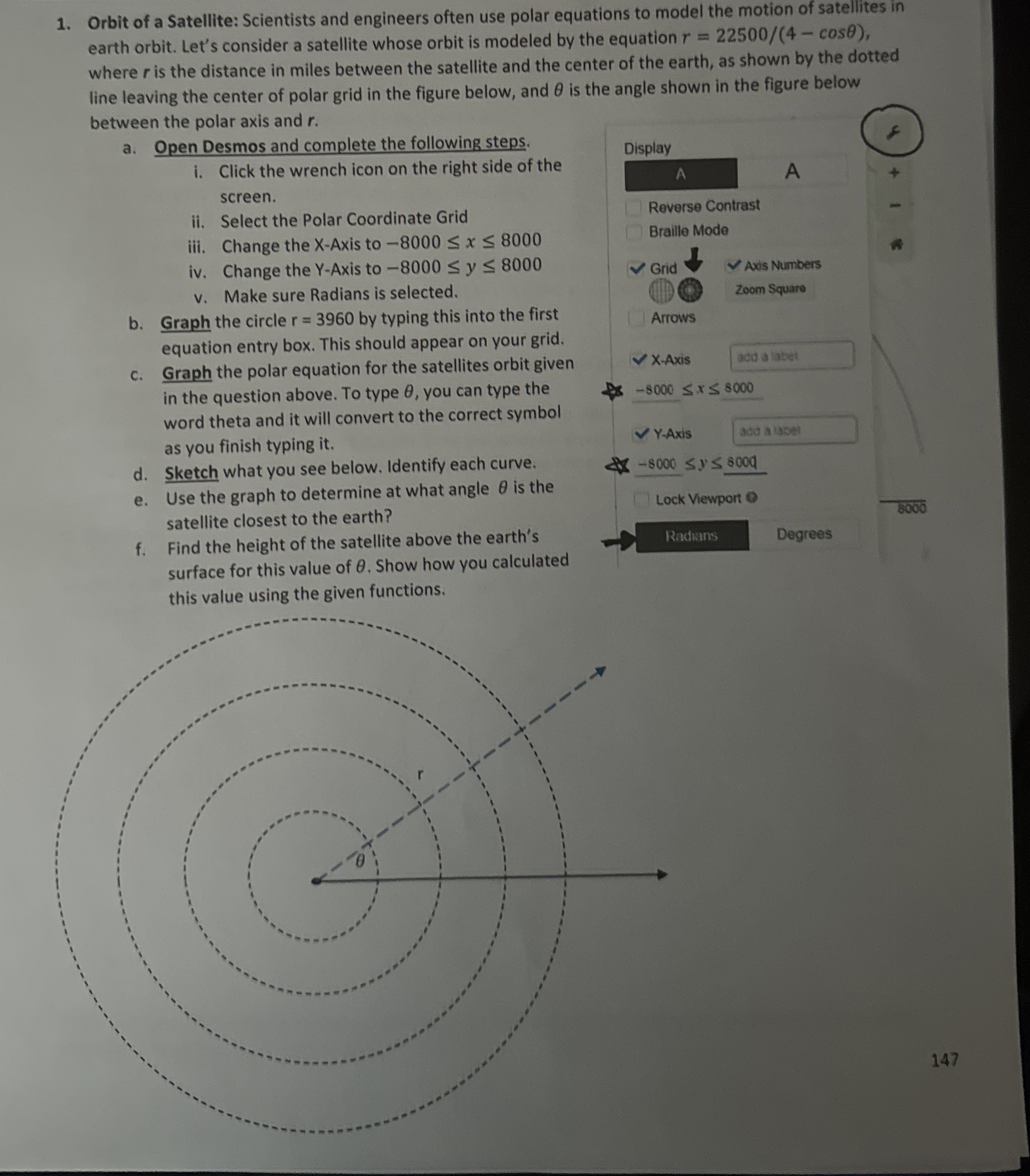 Solved Orbit of a Satellite: Scientists and engineers often | Chegg.com