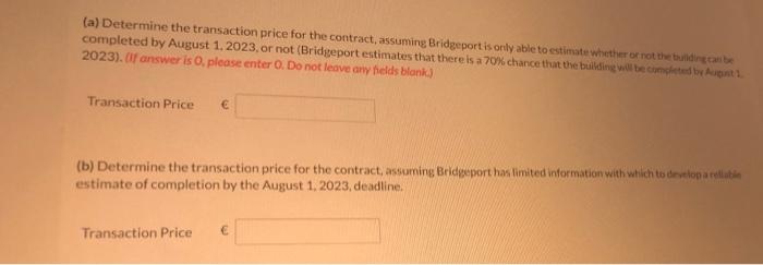 Solved (a) Determine the transaction price for the contract, | Chegg.com