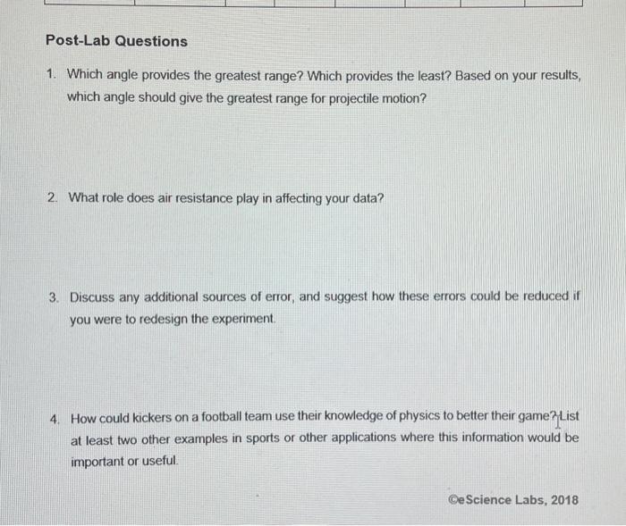 Solved EXPERIMENT 2: SQUEEZE ROCKETTM PROJECTILES Data Sheet | Chegg.com
