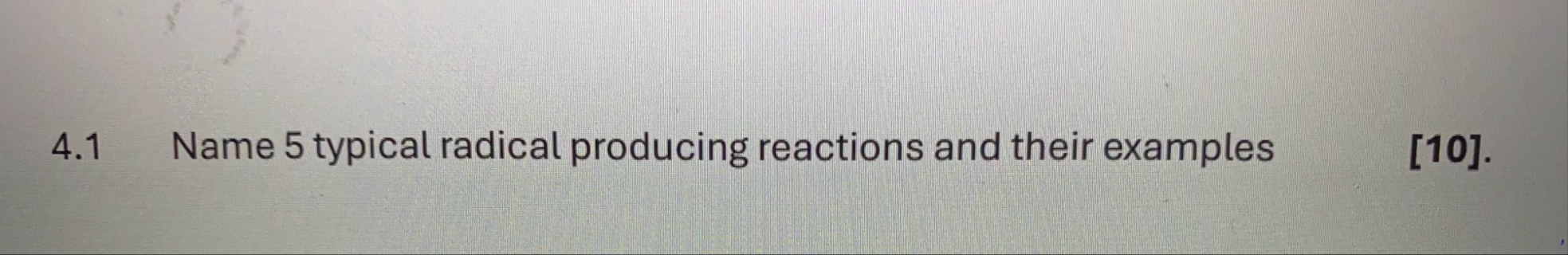 Solved Does propylene undergo free radical polymerization | Chegg.com