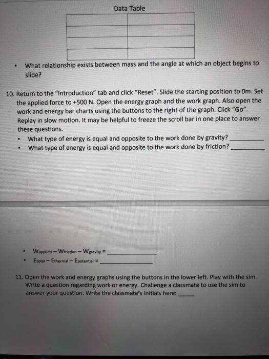 Solved Name The Ramp-Potential Energy 1. Run the simulation | Chegg.com