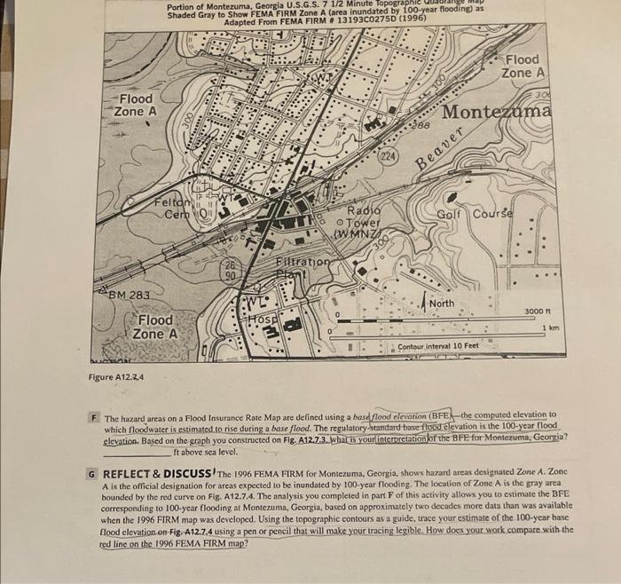 Portion of Montezuma, Georgia U.S.G.S. 71/2 Minute | Chegg.com