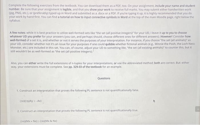 Solved Complete the following exercises from the textbook | Chegg.com