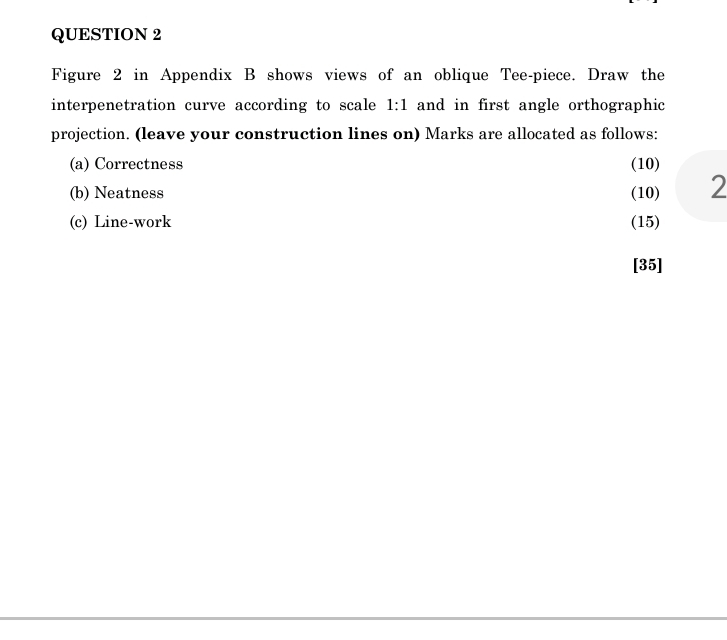 QUESTION 2Figure 2 ﻿in Appendix B shows views of an | Chegg.com