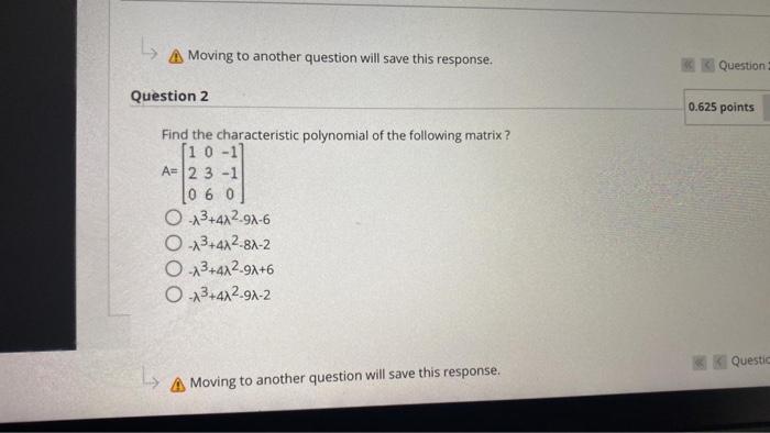 Solved A Moving to another question will save this response. | Chegg.com