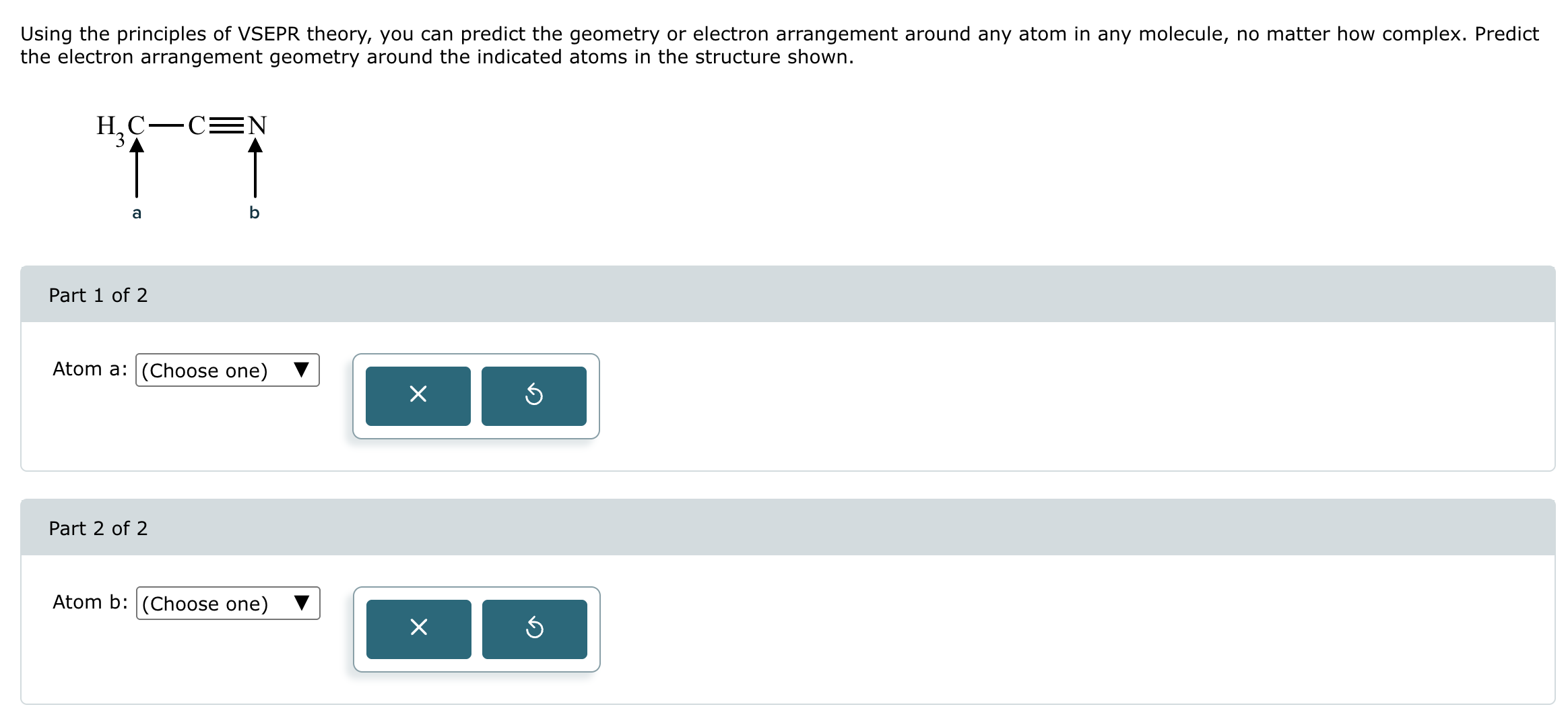 Solved Using the principles of VSEPR theory, you can predict | Chegg.com