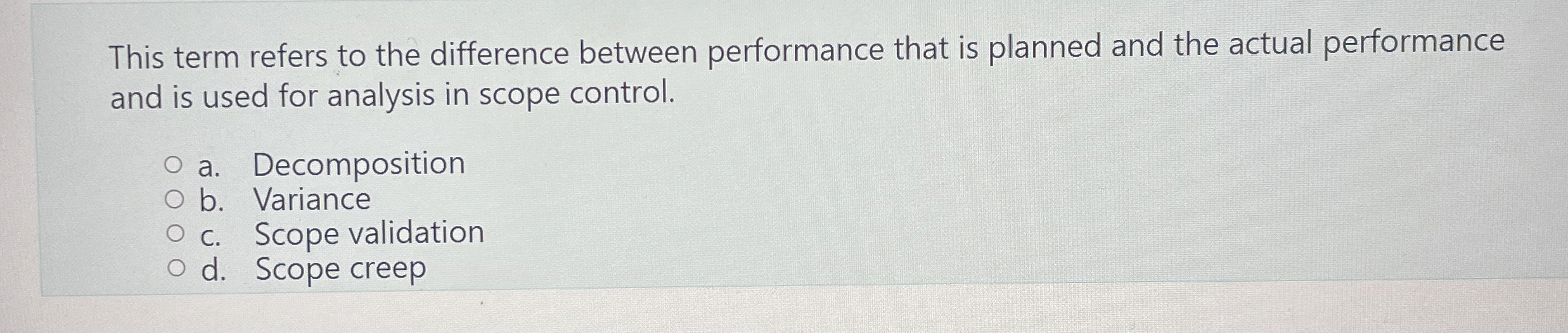 Solved This term refers to the difference between | Chegg.com
