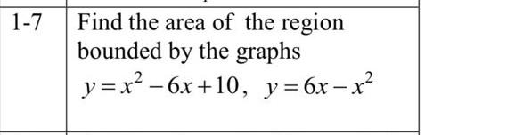 Solved \begin{tabular}{l|l} \hline-7 & Find the area of the | Chegg.com