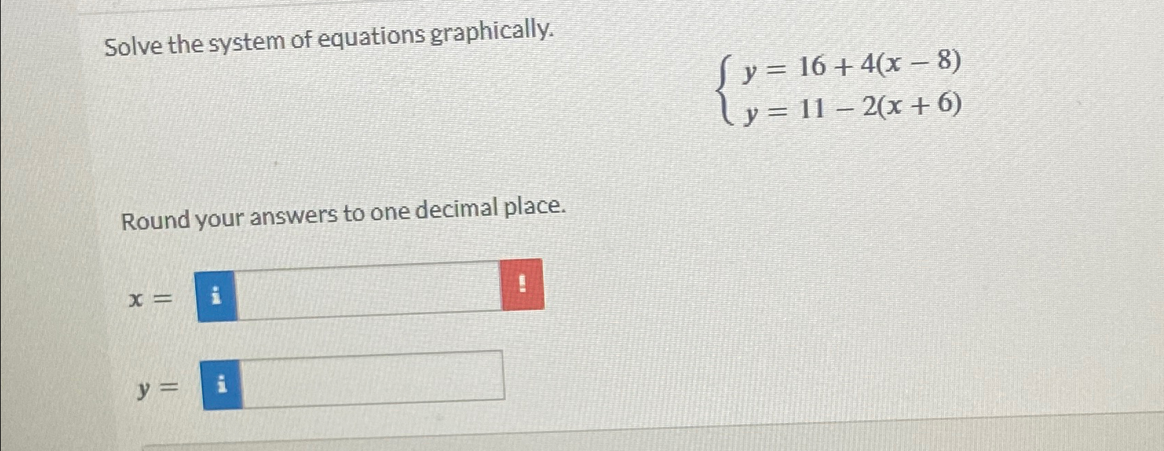 Solved Solve the system of equations | Chegg.com
