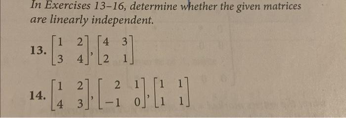 Solved In Exercises 5 8 Write B As A Linear Combination Of
